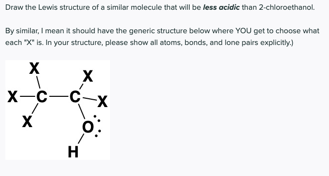Solved Below is the compound--2-chloroethanol. :CI: : H | Chegg.com