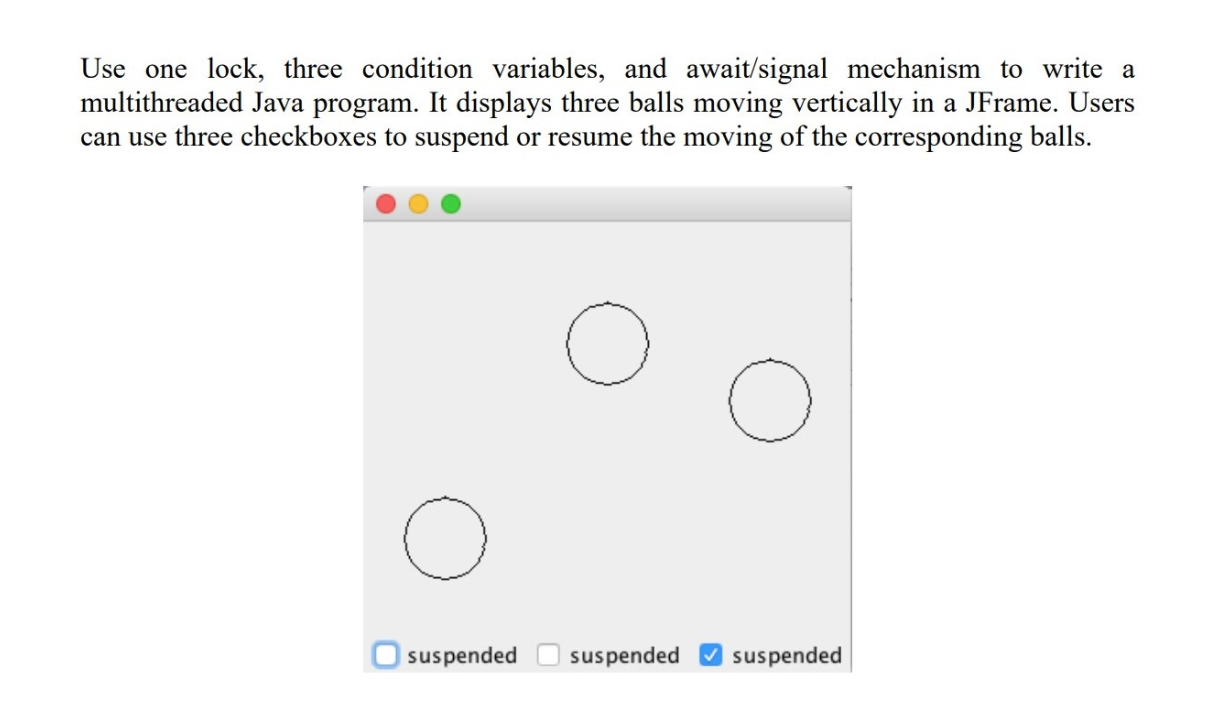 Solved Use one lock, three condition variables, and | Chegg.com