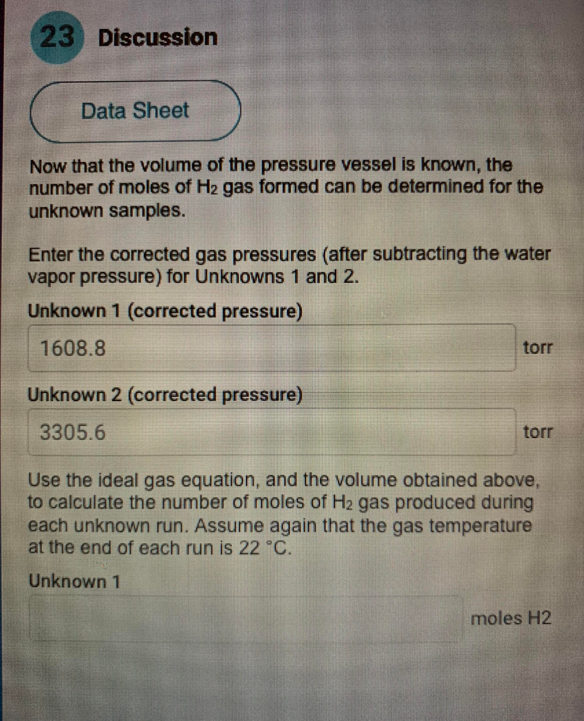 Solved Explain Unknown 1 and Unknown 2. The picture only | Chegg.com