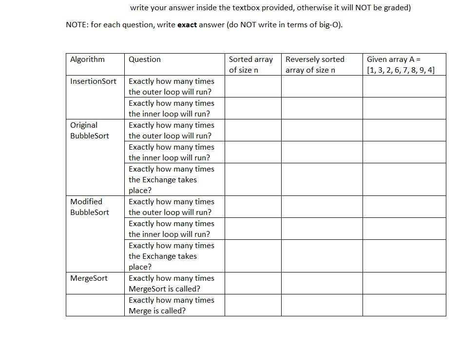 Solved write your answer inside the textbox provided, | Chegg.com Solved write your answer inside the textbox provided, | Chegg.com