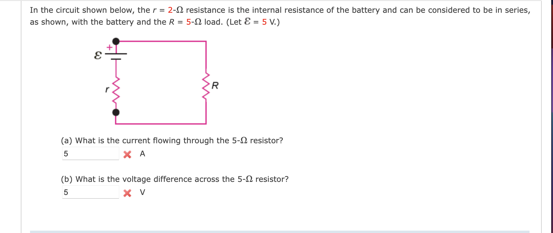 Solved In the circuit shown below, the r = 2-12 resistance | Chegg.com