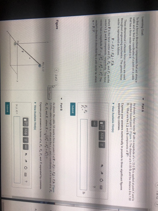 Solved Express your answers numerically in pounds to three | Chegg.com