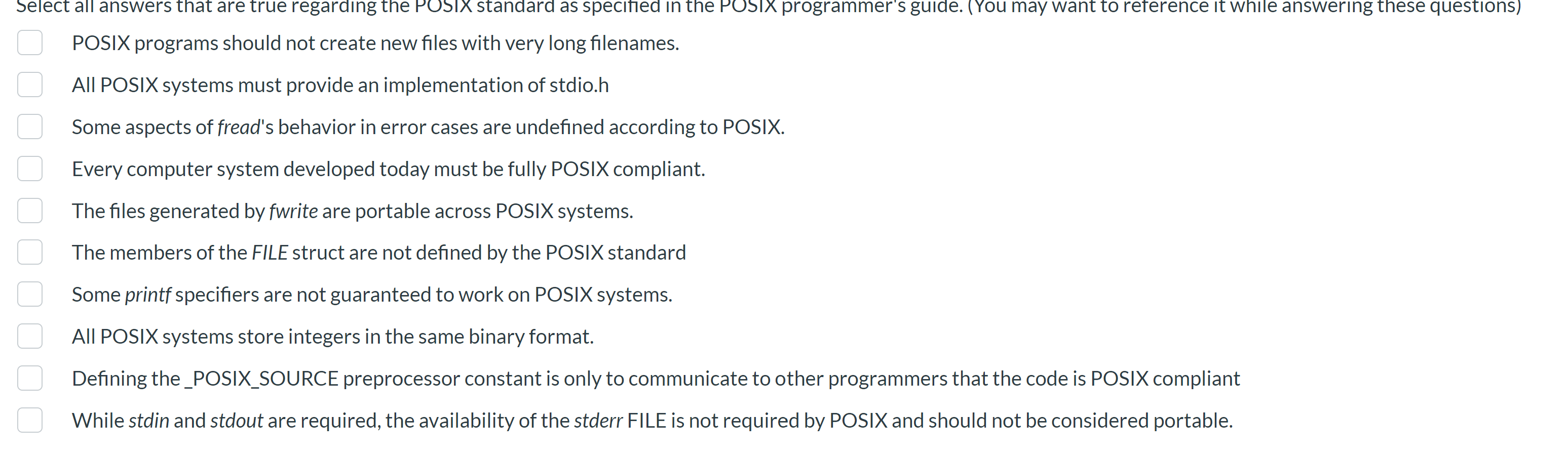 Solved COMPUTER SCIENCE QUIZ IN C PROGRAMMING LANGUAGE! 1. | Chegg.com
