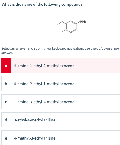 Solved What is the name of the following compound? NH2 | Chegg.com