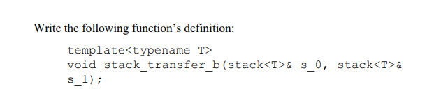 Solved Transfer elements from stack S, to stack S2 so that | Chegg.com