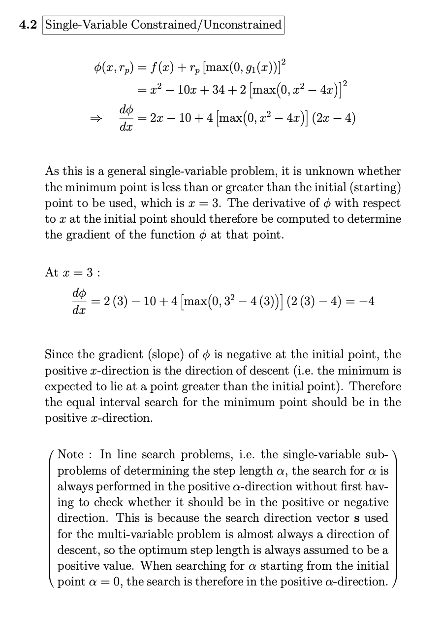 Solved Single-Variable Constrained/Unconstrained Minimize | Chegg.com