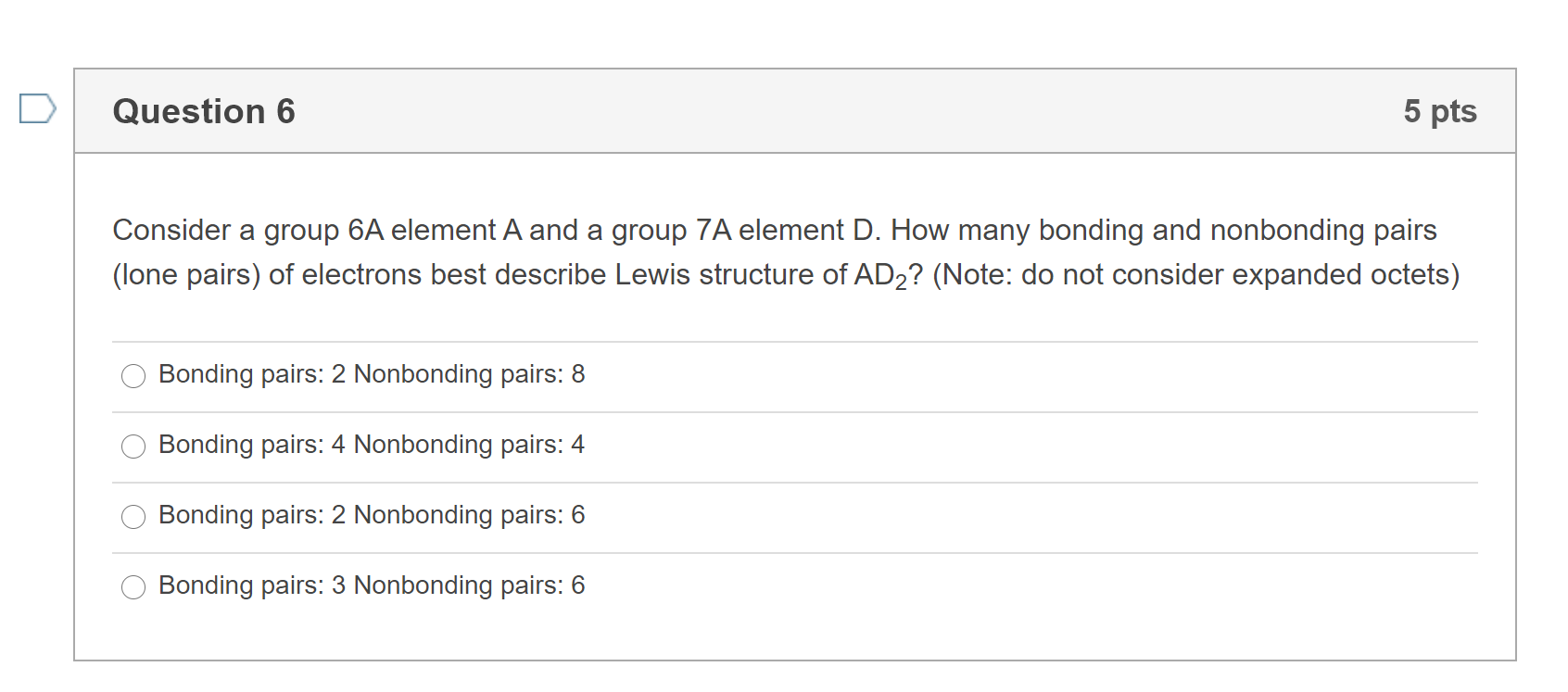 Solved Question 6 5 pts Consider a group 6A element A and a | Chegg.com