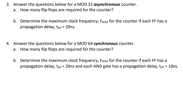 Solved 3. Answer the questions below for a MOD 32 | Chegg.com