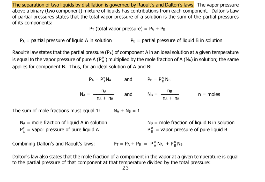 Solved This is about fractional distillation question 1 and | Chegg.com