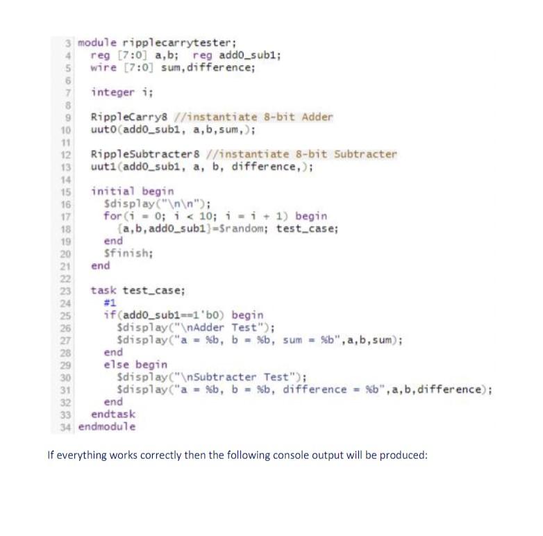 Solved Create a 4-bit ripple carry adder according to the | Chegg.com