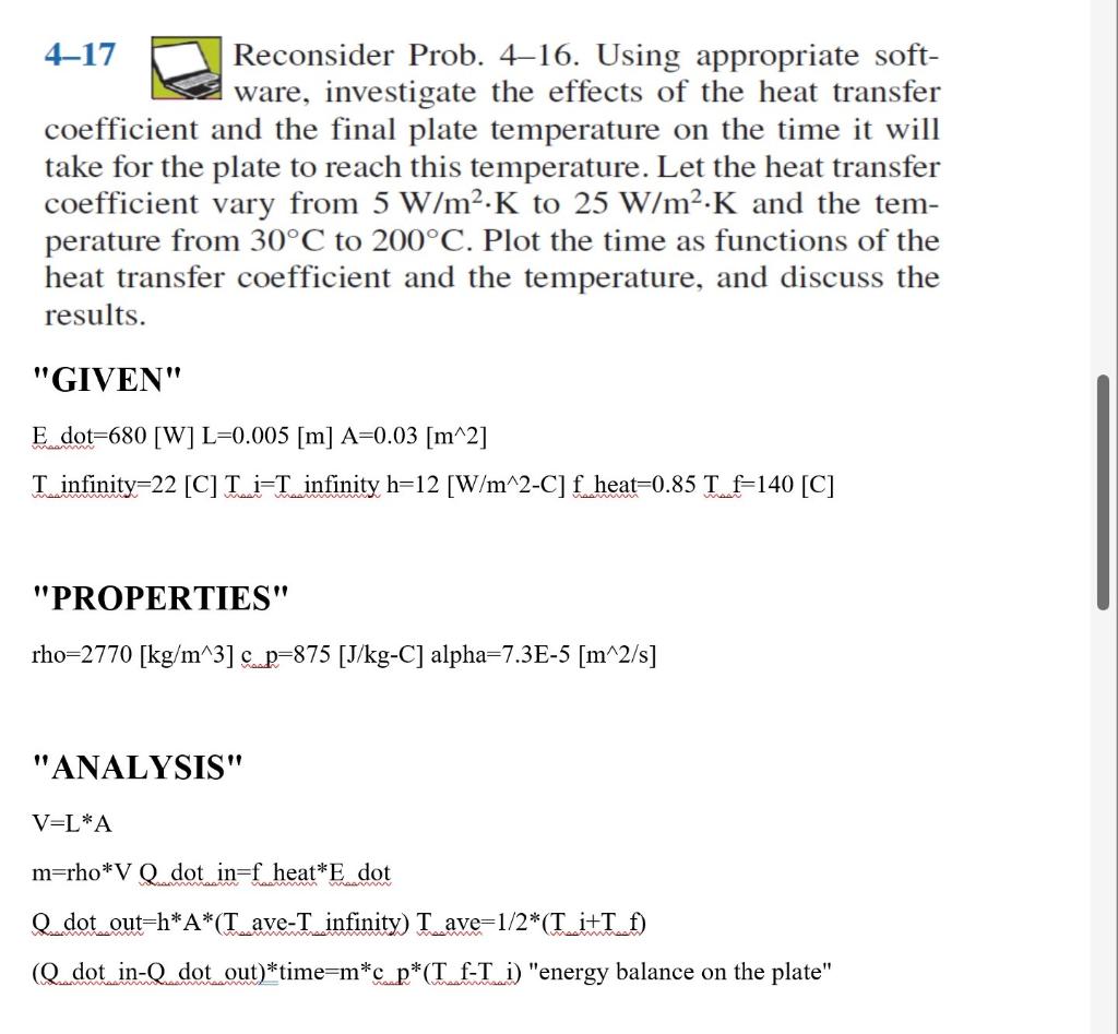 Solved 4-17 Reconsider Prob. 4-16. Using appropriate | Chegg.com Solved 4-17 Reconsider Prob. 4-16. Using appropriate | Chegg.com