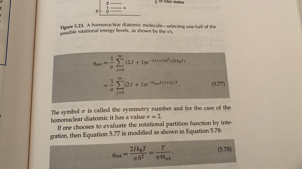 Solved What is the rotational partition function for CO(g) | Chegg.com