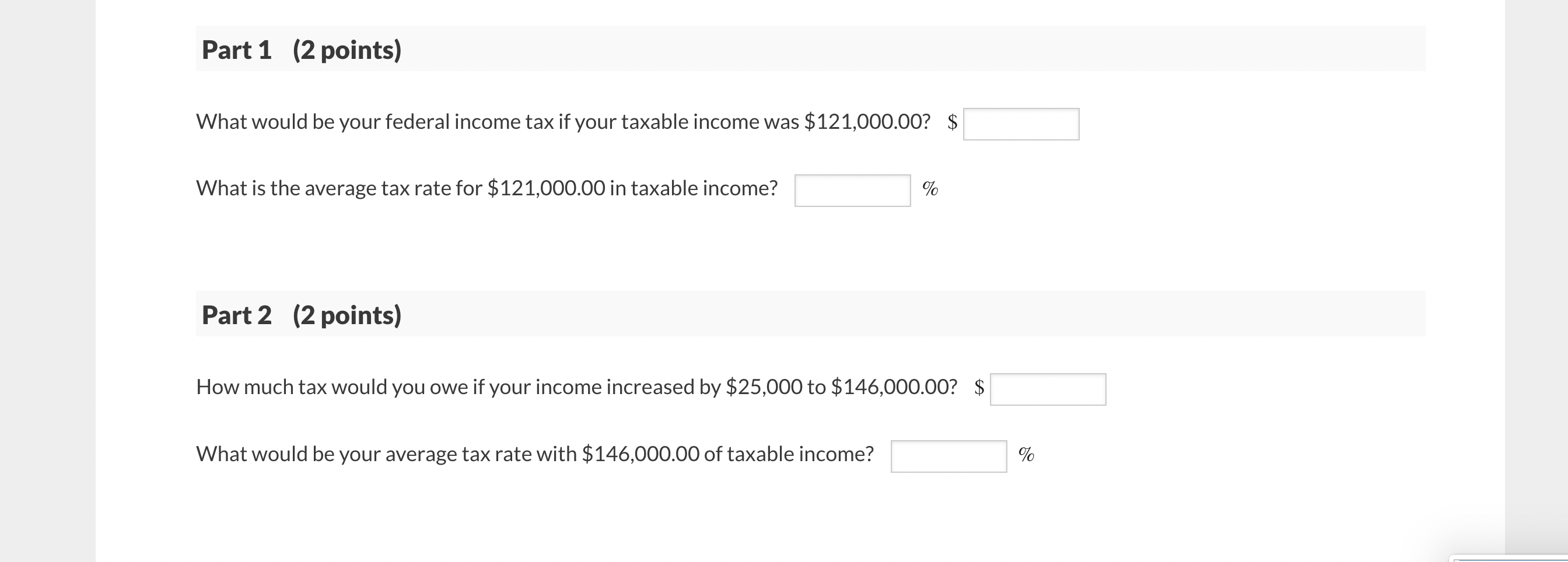 Solved Using the 2019 marginal tax rates provided in the | Chegg.com