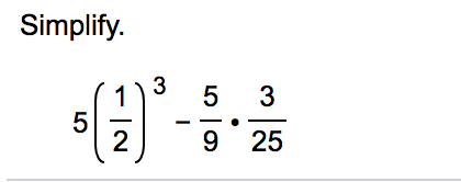 Solved Simplify. . 3 1 5 3 5 2 9 25 | Chegg.com