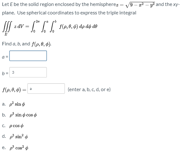 Solved Let E be the solid region enclosed by the | Chegg.com