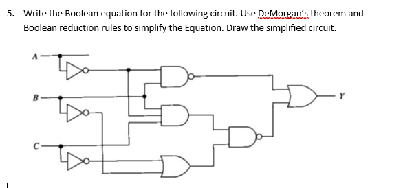 Solved 5. Write the Boolean equation for the following | Chegg.com