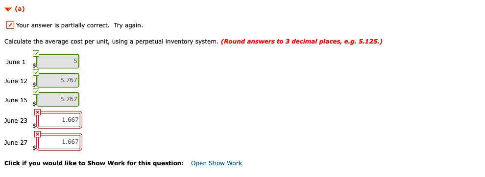 Solved Exercise 6-14 (Part Level Submission) Pina Colada | Chegg.com