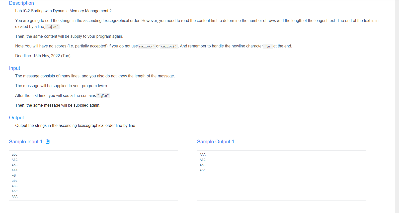 Solved Description Lab10-2 Sorting with Dynamic Memory | Chegg.com