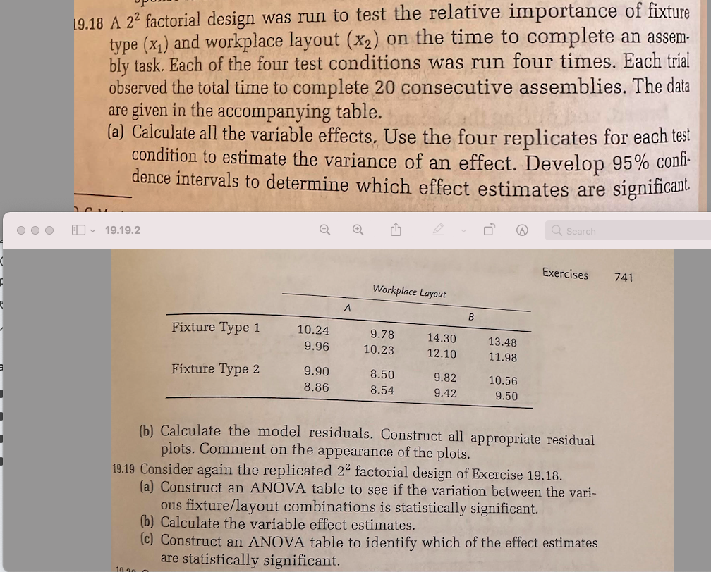 Solved 9.18 A 22 factorial design was run to test the | Chegg.com