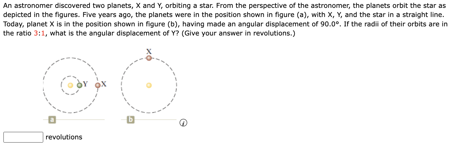 Solved An Astronomer Discovered Two Planets X And Y 