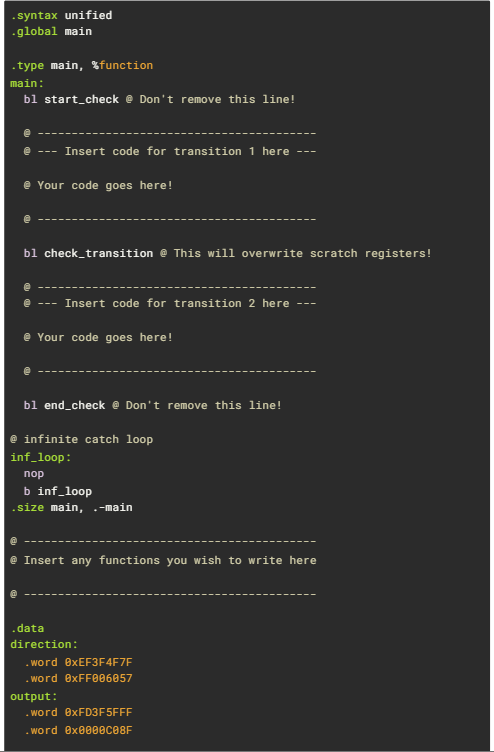 Solved Below is the starting display for the 8 seven-segment | Chegg.com