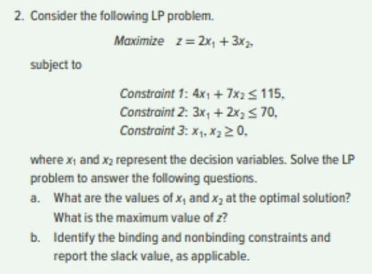 Solved solve using a graphsolve using Excel Solver | Chegg.com Solved solve using a graphsolve using Excel Solver | Chegg.com