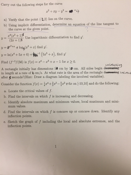 Solved Carry out the following steps for the curve x^2 + xy | Chegg.com