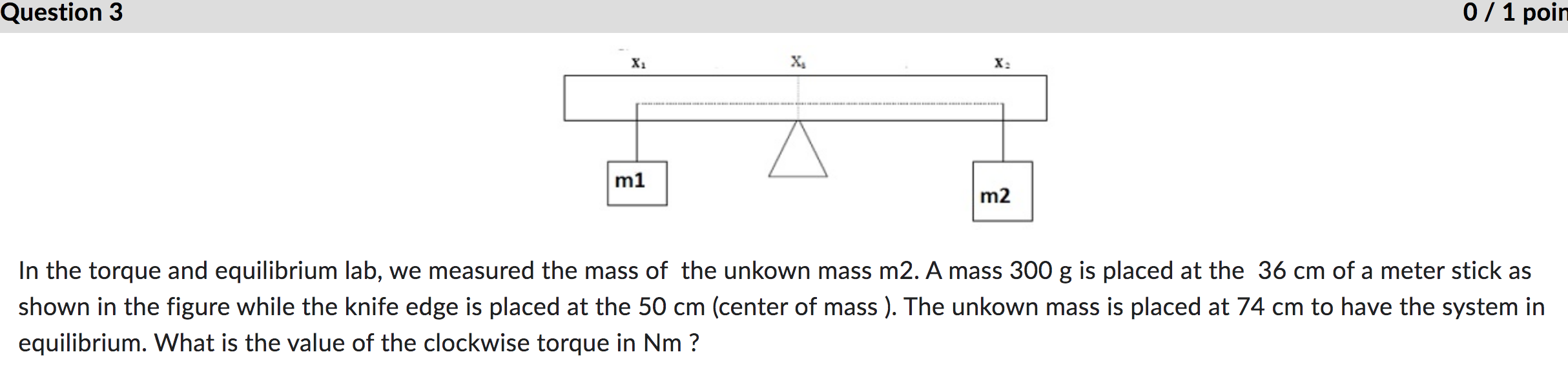 Solved In the torque and equilibrium lab, we measured the | Chegg.com