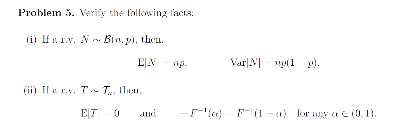 Solved Problem 5. ﻿Verify the following facts:(i) ﻿If a | Chegg.com