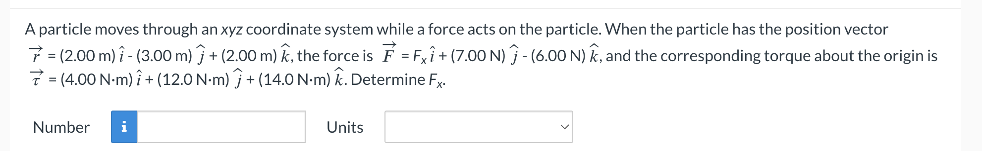 Solved A particle moves through an xyz ﻿coordinate system | Chegg.com