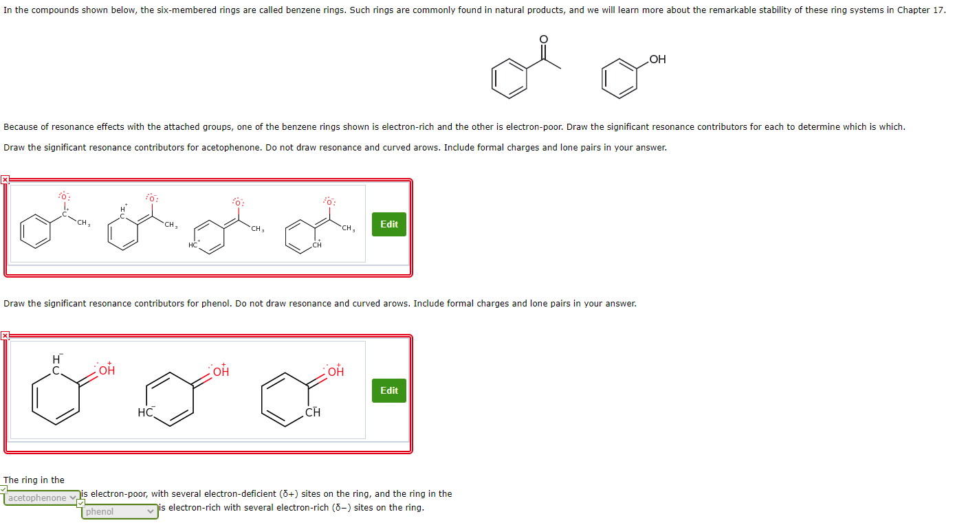 Solved In the compounds shown below, the six-membered rings | Chegg.com