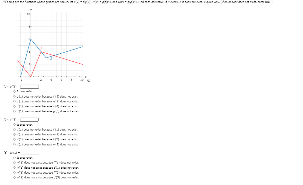 Solved If f and g are the functions whose graphs are shown, | Chegg.com