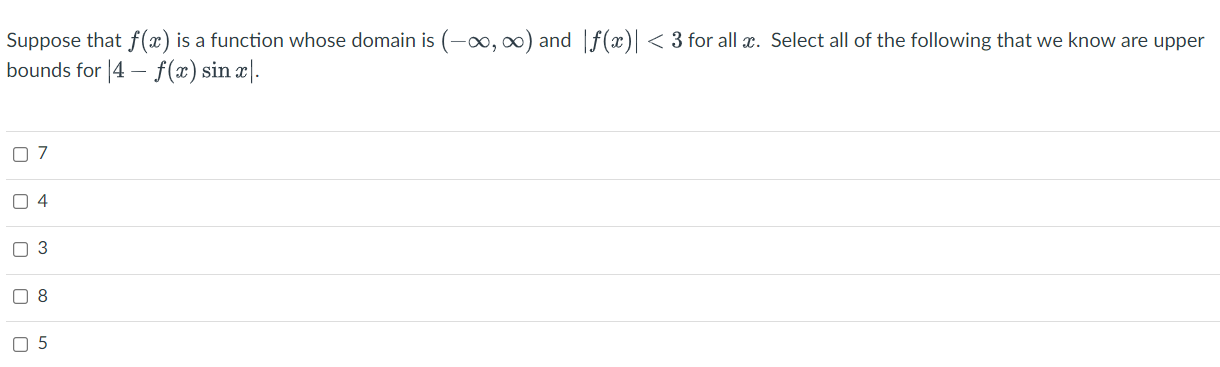 Solved Suppose that f(x) is a function whose domain is | Chegg.com