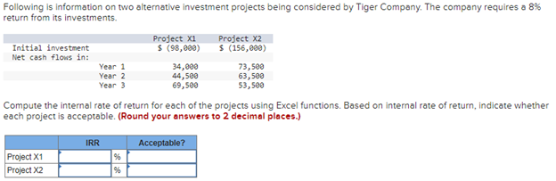 Solved Following is information on two alternative | Chegg.com