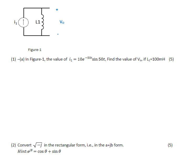 Solved Figure-1 (1) -(a) In Figure-1, the value of | Chegg.com