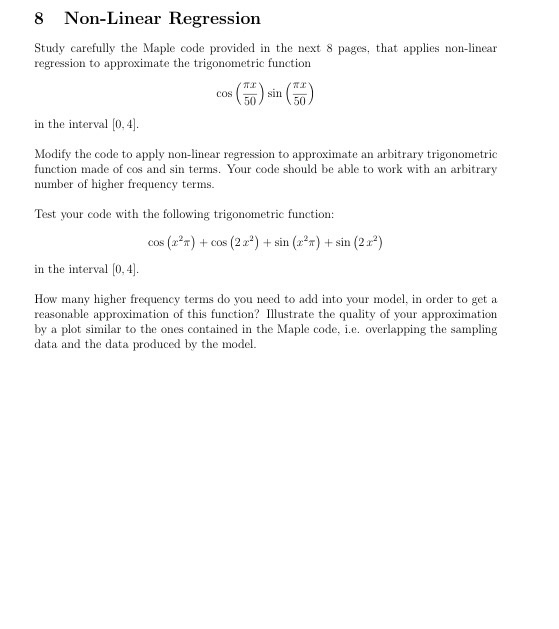 Study carefully the Maple code provided in the next 8 | Chegg.com