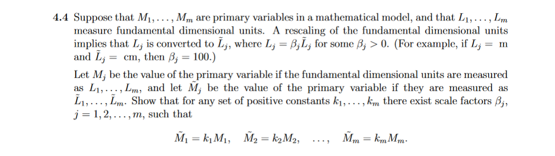 4 Suppose that M1,…,Mm are primary variables in a | Chegg.com