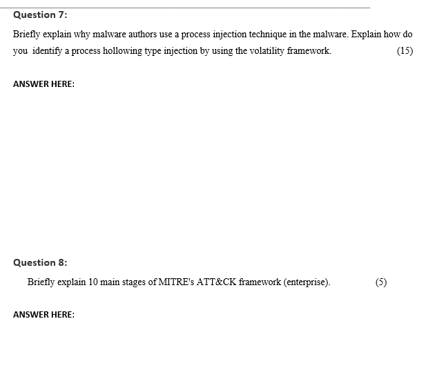 Solved Question 1: Explain the difference between | Chegg.com