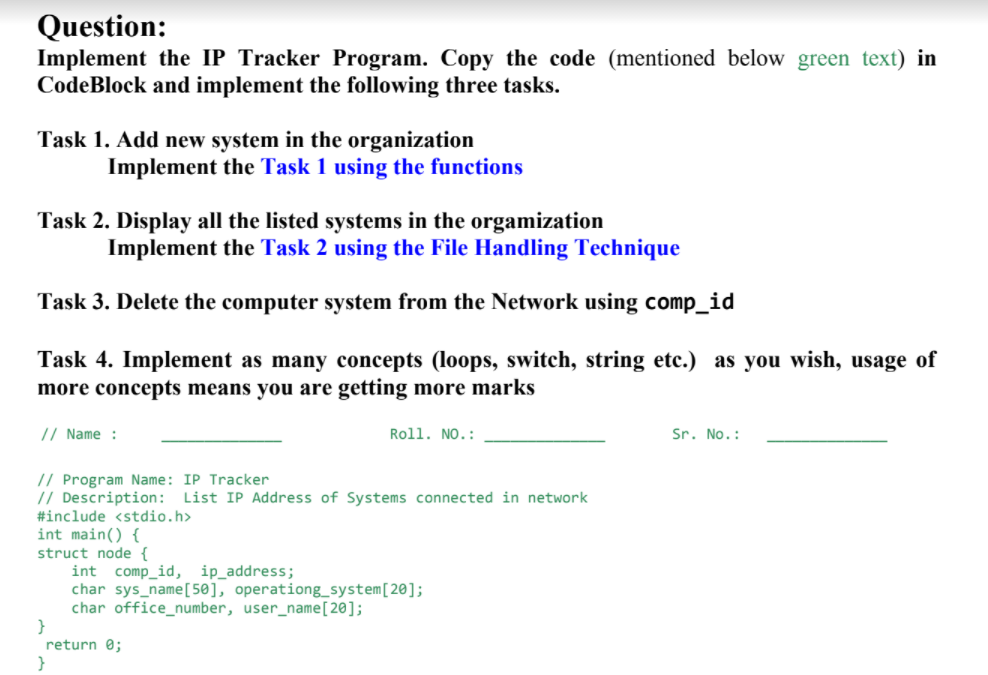 Solved Write the following c program. send me answer in 48 | Chegg.com