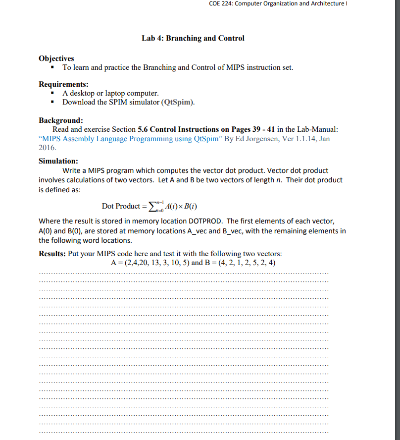 Objectives - To learn and practice the Branching and | Chegg.com