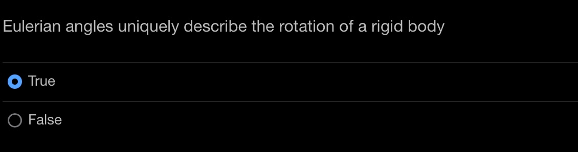 Solved Eulerian angles uniquely describe the rotation of a | Chegg.com
