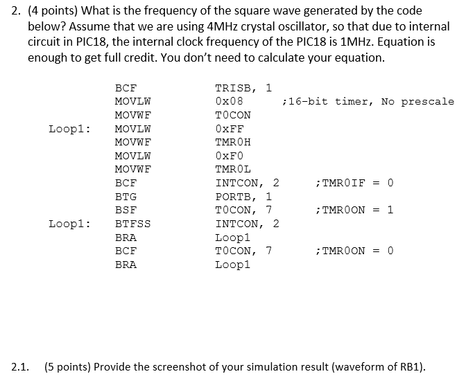 (4 points) What is the frequency of the square wave | Chegg.com