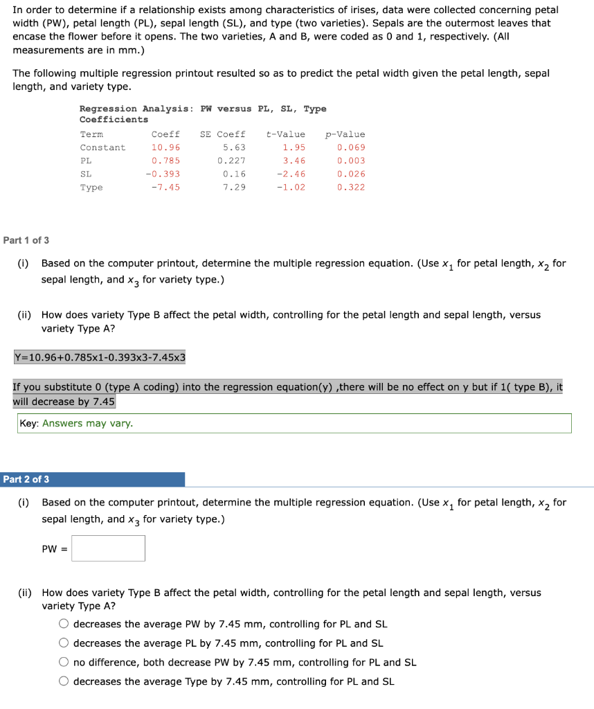 Solved In order to determine if a relationship exists among | Chegg.com