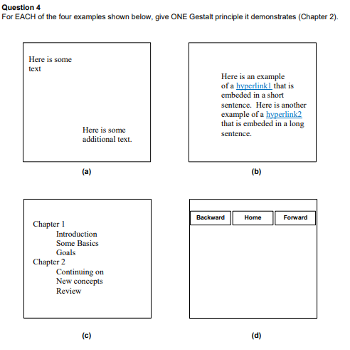 Solved Question 4 For EACH of the four examples shown below, | Chegg.com