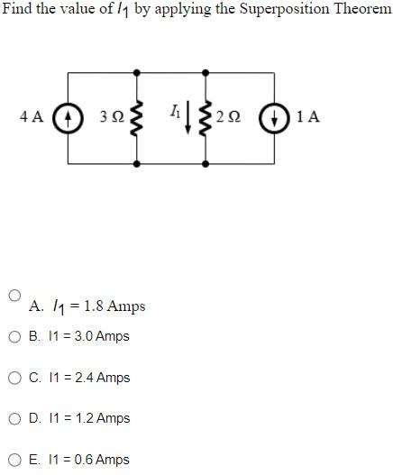 Solved Find the value of l1 by applying the Superposition | Chegg.com