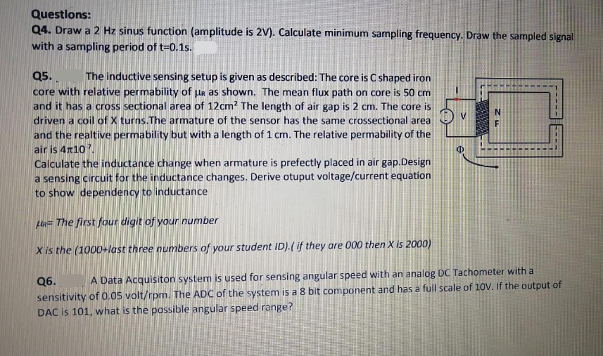 Solved Questions:Q4. ﻿Draw a 2Hz ﻿sinus function (amplitude | Chegg.com