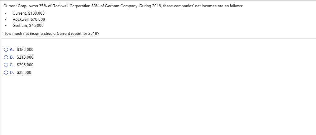 Solved CurrentCurrent Corp. | Chegg.com