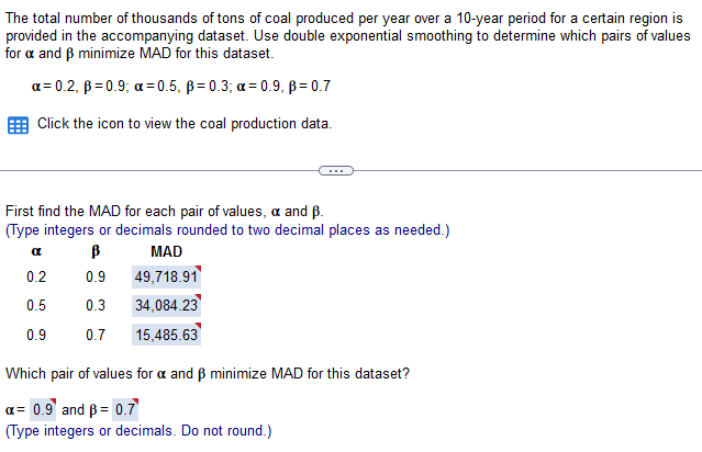 Solved Ignoring the old answer, use the data table sheet | Chegg.com