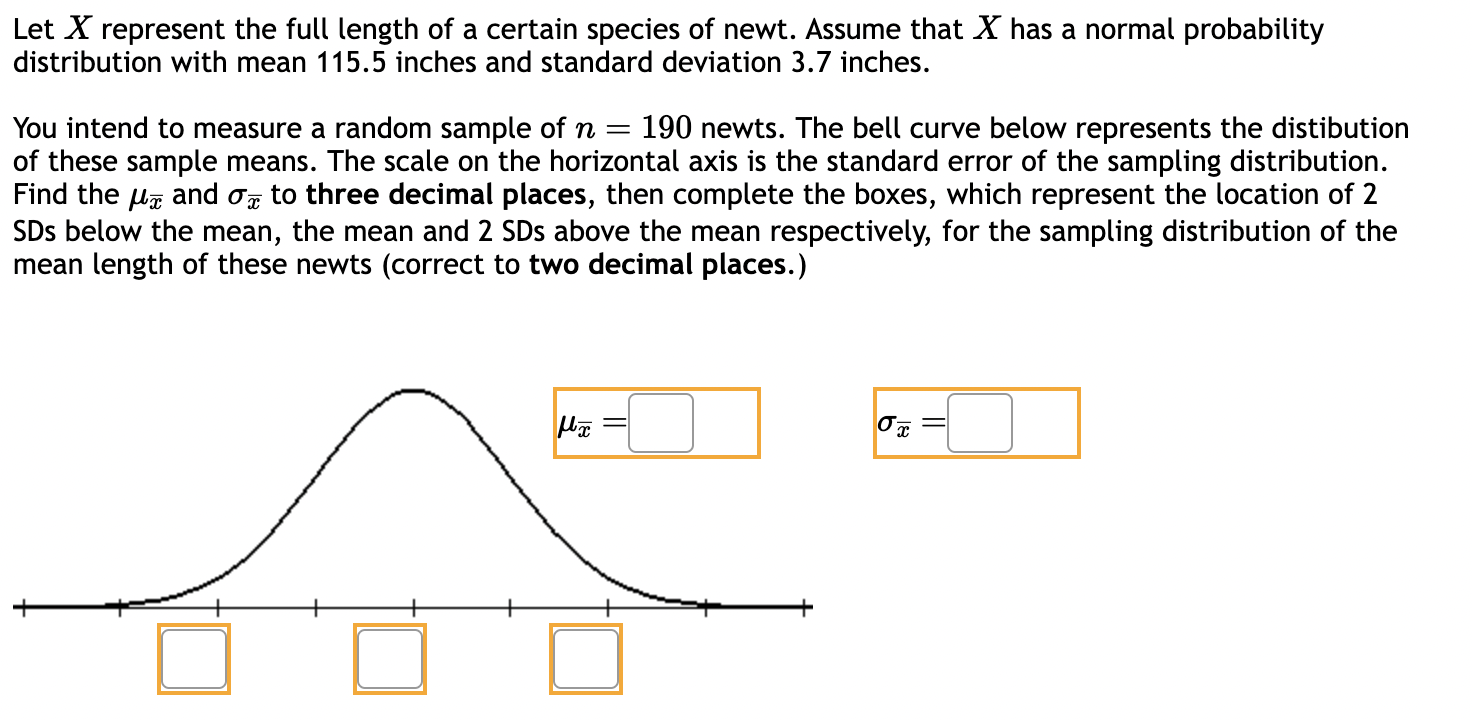 Solved Let X represent the full length of a certain species | Chegg.com