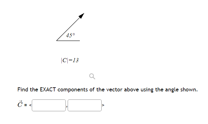 Solved Find the components of the vector 4c based on the | Chegg.com